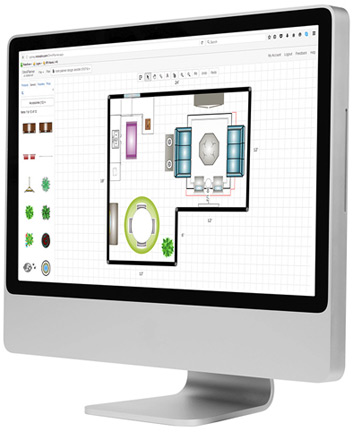 Interior Design Room Planner Tool | Online Layout Designer